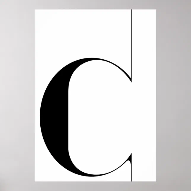 Letter C Poster | Zazzle