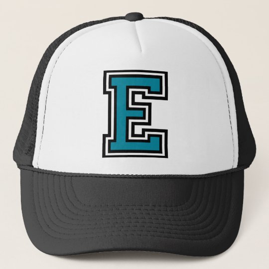 Letter "E" Monogram Trucker Hat | Zazzle.com