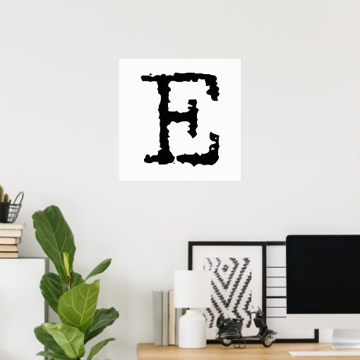 Letter E Poster | Zazzle