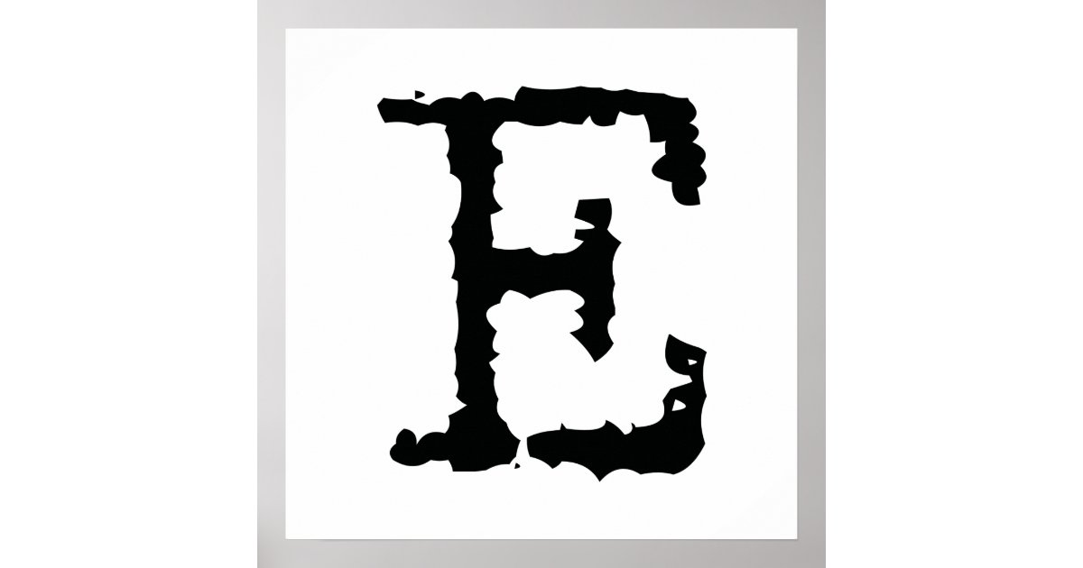 Letter E Poster | Zazzle