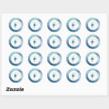 LETTER F - Nautical Beach Envelope Sticker | Zazzle