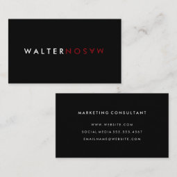 Letter Flip Business Card | Zazzle