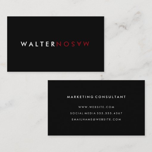 Letter Flip Business Card | Zazzle