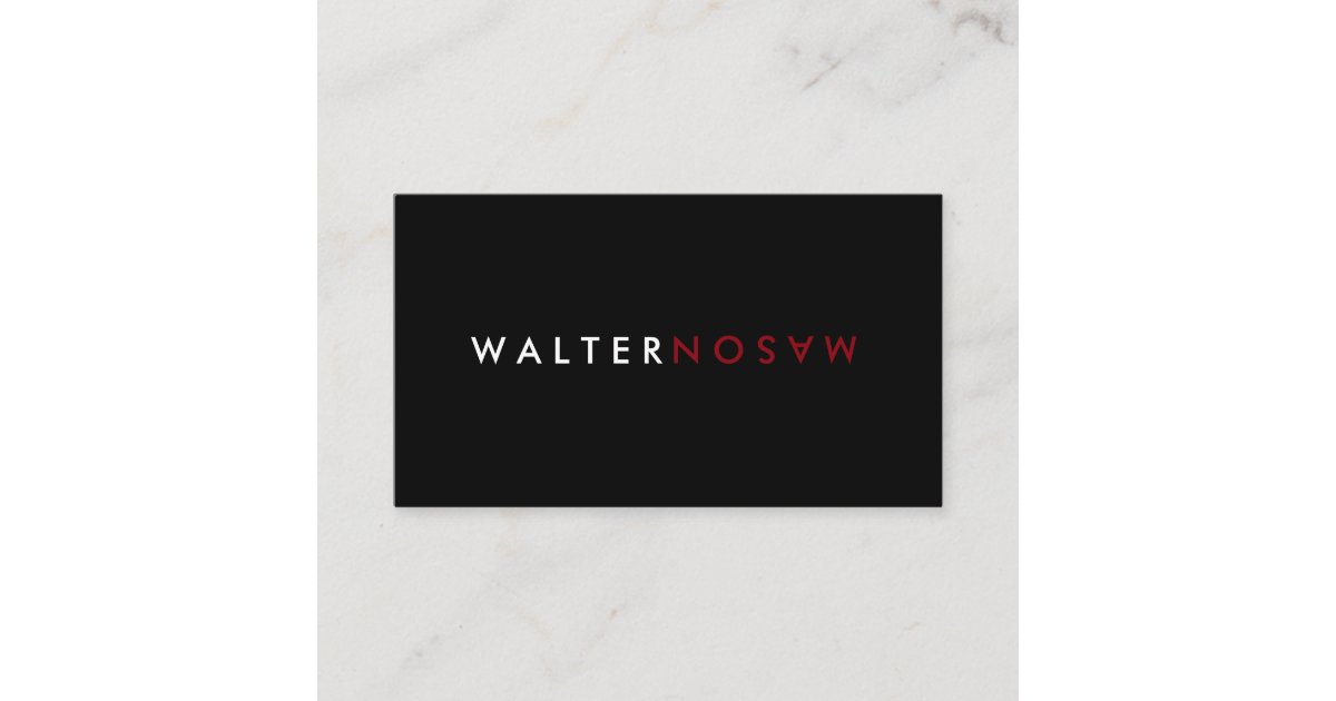 Letter Flip Business Card | Zazzle