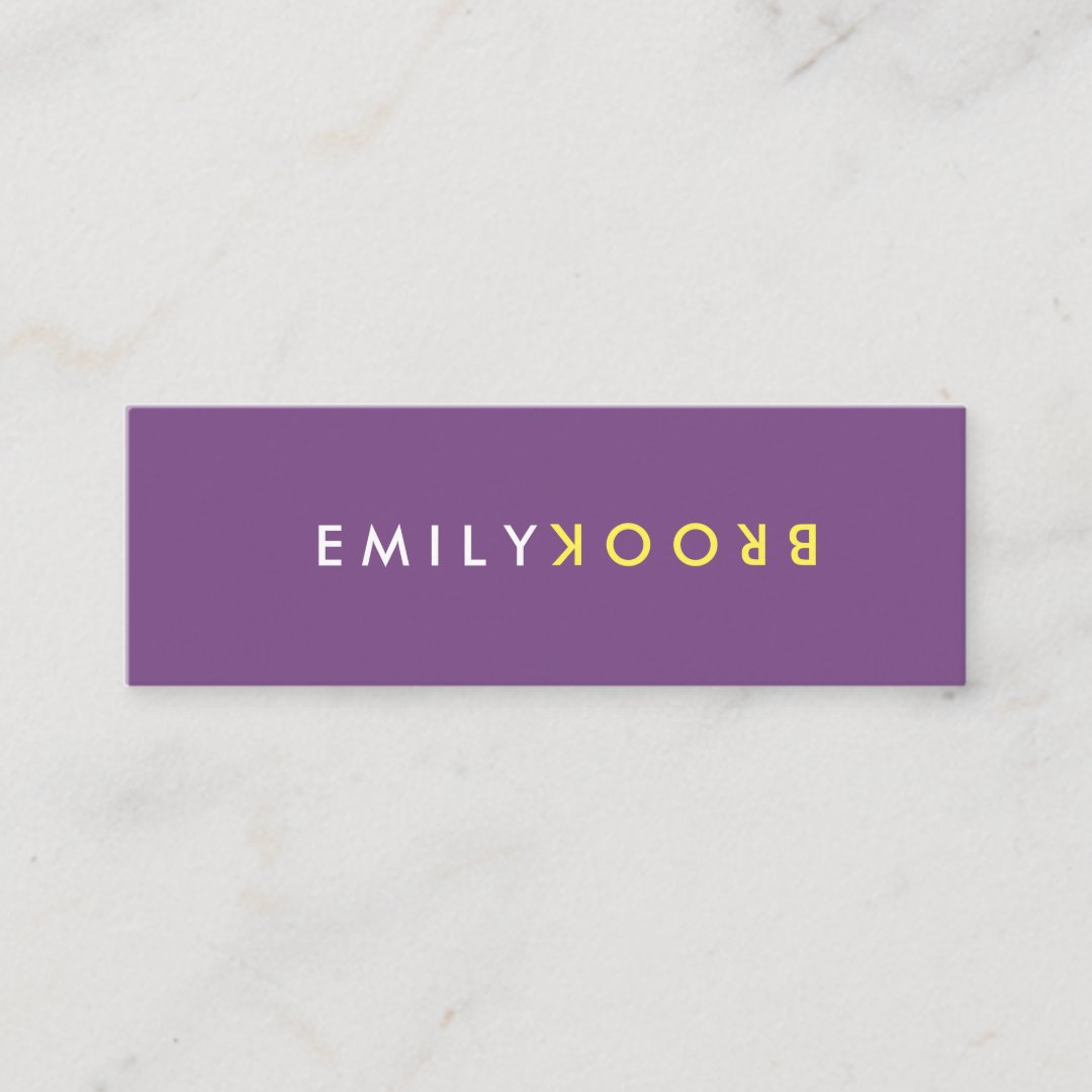 Letter Flip Mini Business Card | Zazzle