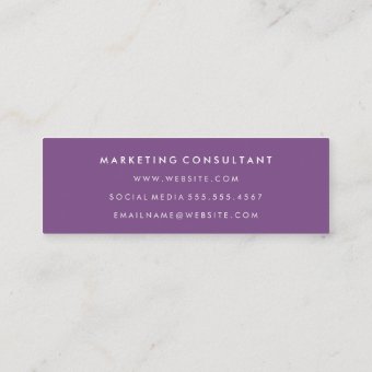 Letter Flip Mini Business Card | Zazzle