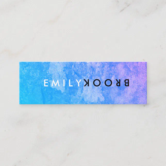 Letter Flip Mini Business Card | Zazzle