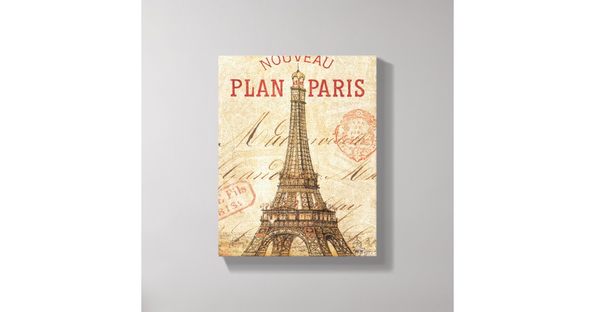 Letter from Paris Canvas Print | Zazzle