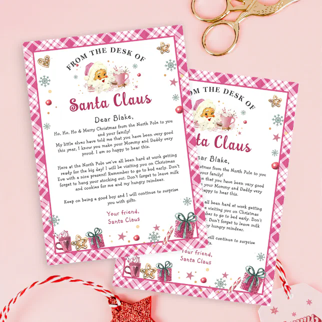 Letter from Santa Claus Christmas Invitation | Zazzle