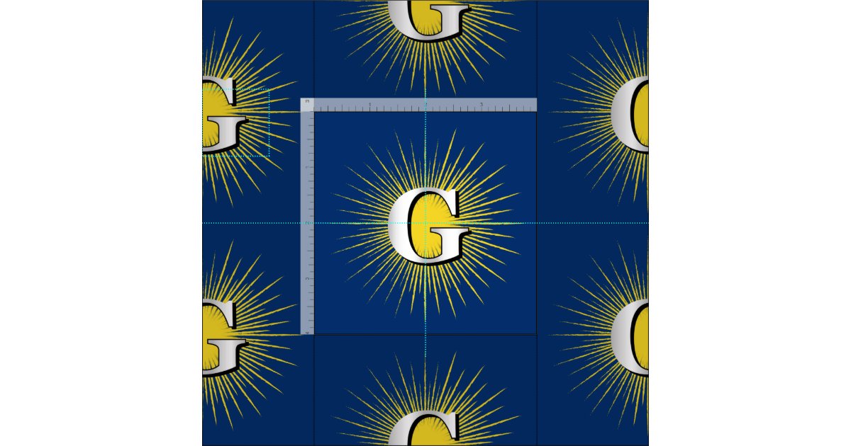 Letter G – masonic symbol Fabric | Zazzle