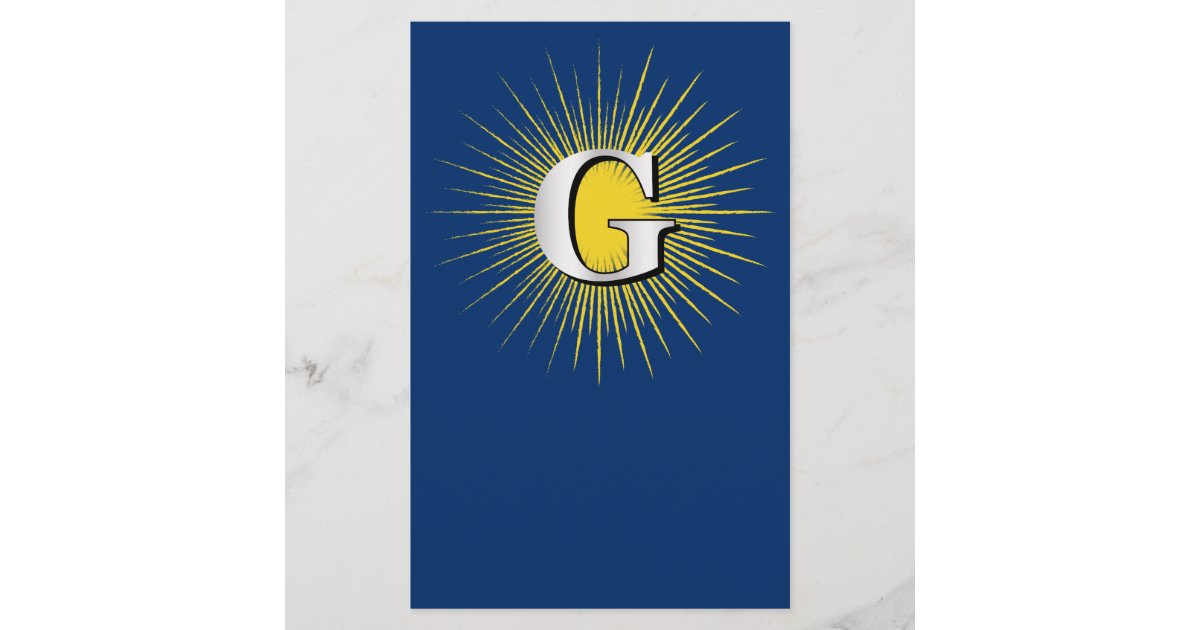 Letter G – masonic symbol Flyer | Zazzle