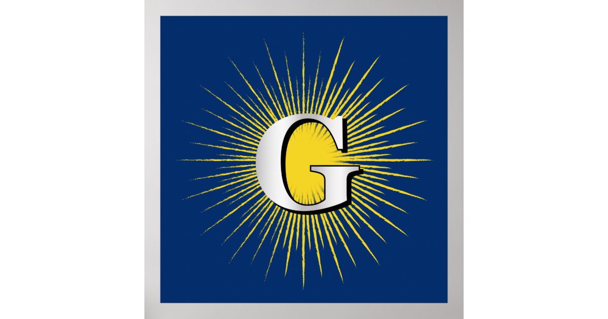 Letter G – masonic symbol Poster | Zazzle