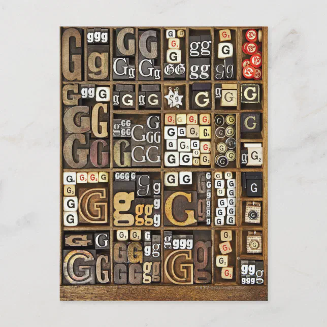 Letter G Postcard | Zazzle