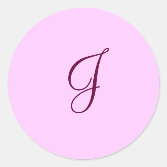 letter J envelope sticker | Zazzle.com