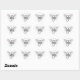 Letter J Initial Monogram with Angel Wings & Halo Heart Sticker | Zazzle
