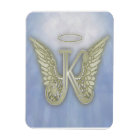 Letter K Angel Monogram Magnet | Zazzle