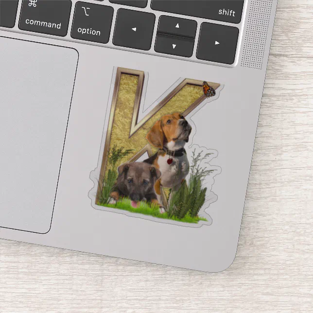 Letter K Birthday customization Sticker | Zazzle