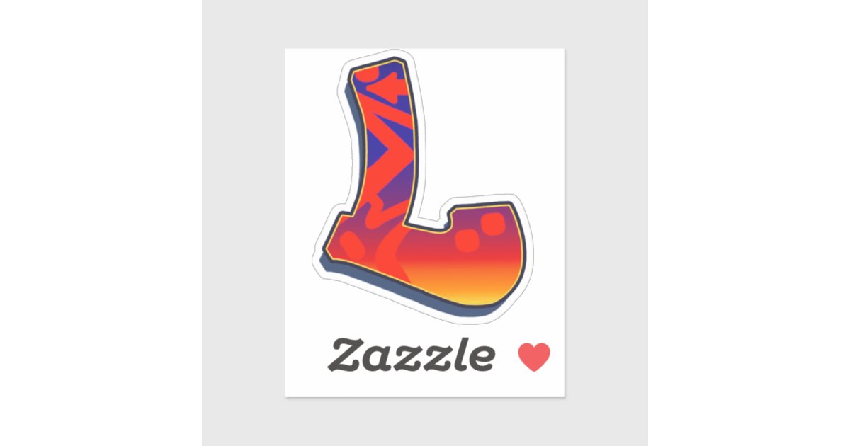 Letter L - Night Sky Sticker | Zazzle