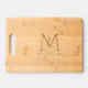Letter M Elegant Monogram Personalized Name Engraved Cutting Board | Zazzle