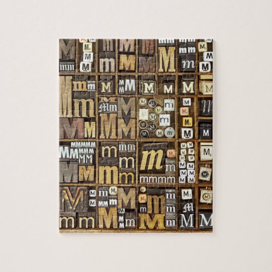 Letter M Jigsaw Puzzle | Zazzle.com