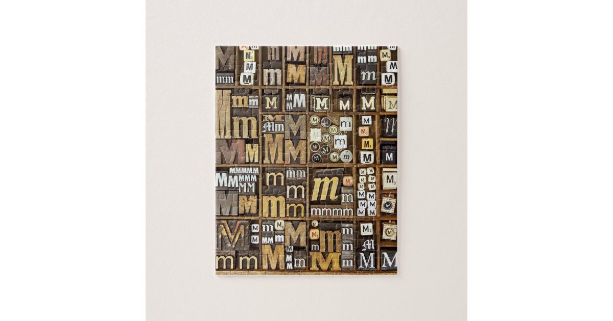 Letter M Jigsaw Puzzle | Zazzle