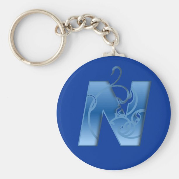 Letter N Alphabet Keychains - No Minimum Quantity | Zazzle