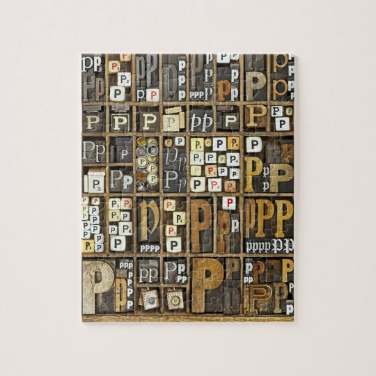 Letter P Jigsaw Puzzle | Zazzle.com