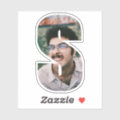 Letter S Alphabet & Photo Custom-Cut Vinyl Sticker | Zazzle