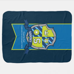 Letter Sammy name meaning bear baby blanket | Zazzle