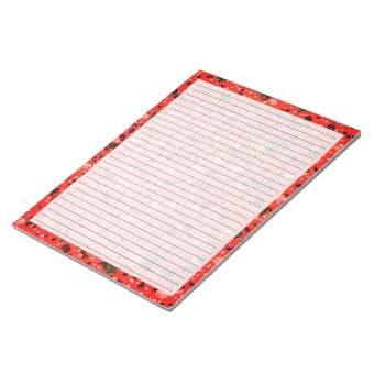Letter Size Wide Ruled Retro Hot Pink Terrazzo Notepad | Zazzle