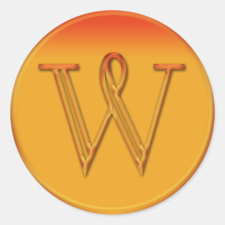 Letter W Stickers | Zazzle