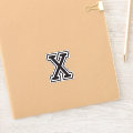 Letter X sporty college font alphabet Sticker | Zazzle