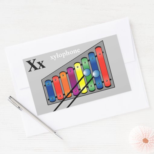 Letter X xylophone Stickers | Zazzle
