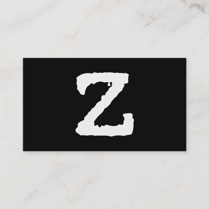 Letter Z Business Card | Zazzle.com