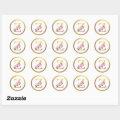 Letter Z Monogram Pink Roses Floral & Elegant Gold Classic Round ...