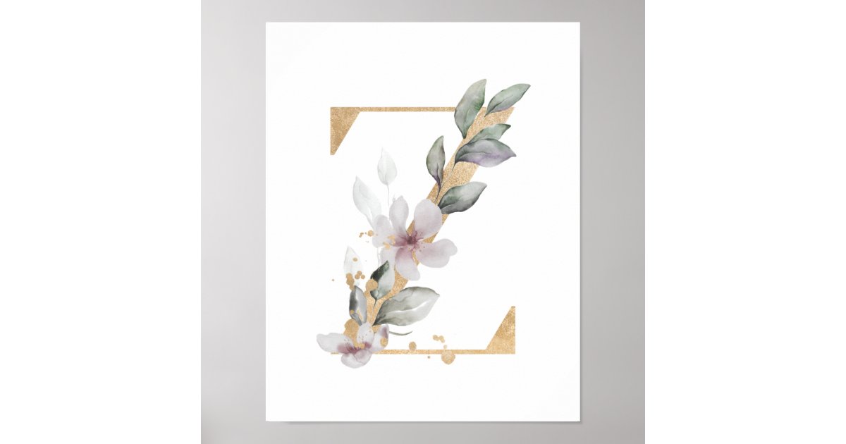 Letter Z Monogram Poster | Zazzle