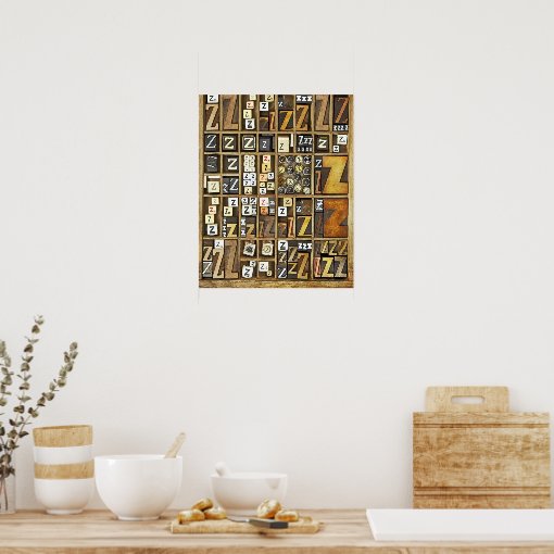 Letter Z Poster | Zazzle