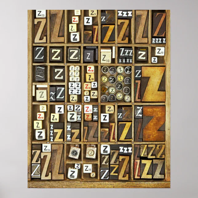 Letter Z Poster | Zazzle