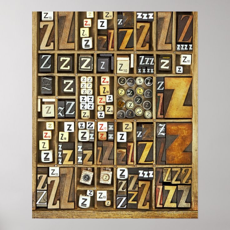Letter Z Poster | Zazzle
