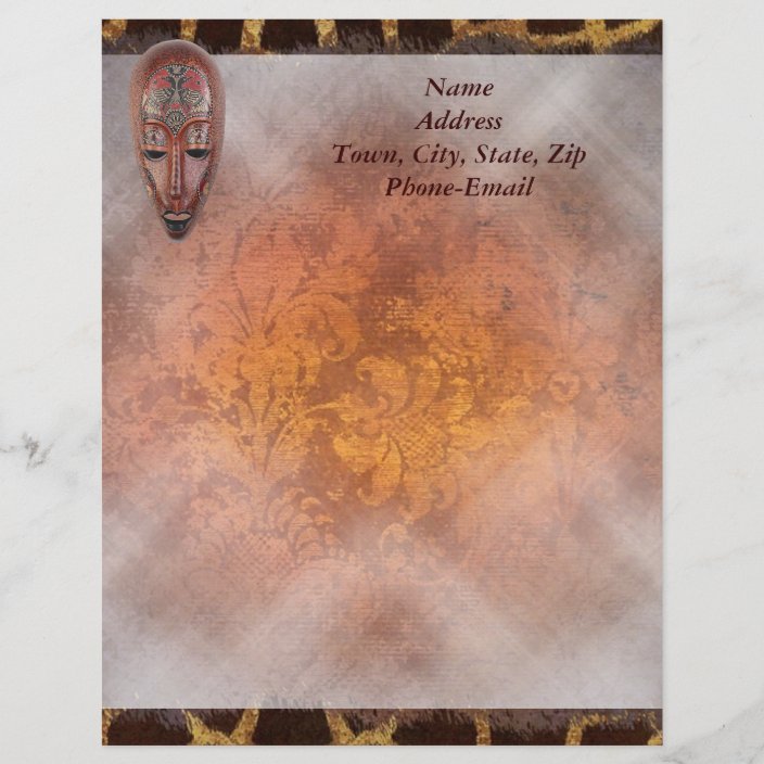 Letterhead African Design | Zazzle.com