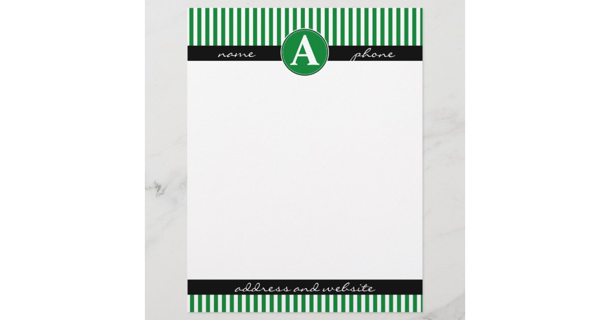 Letterhead, Custom and Monogrammed Letterhead | Zazzle
