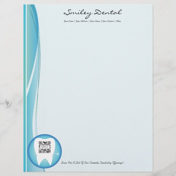 Letterhead Template Dental | Zazzle.com