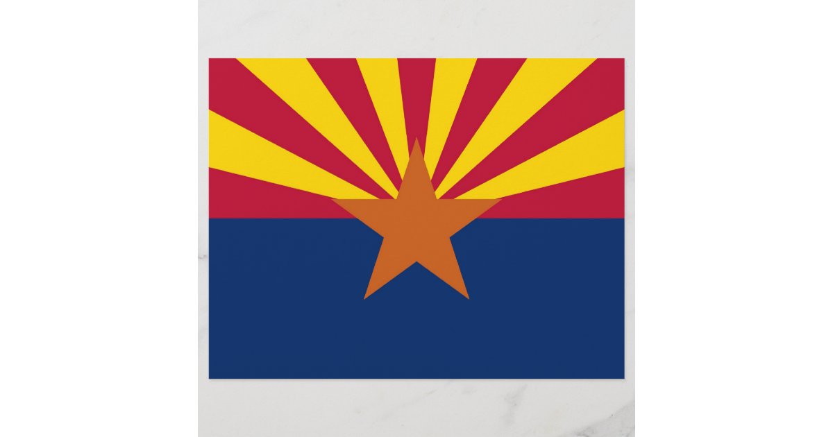 Letterhead with Flag of Arizona | Zazzle