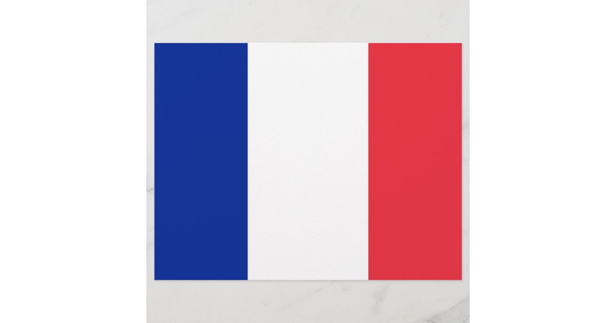Letterhead with Flag of France | Zazzle
