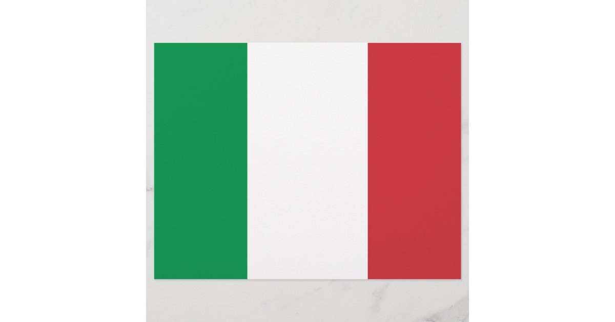 Letterhead with Flag of Italy | Zazzle