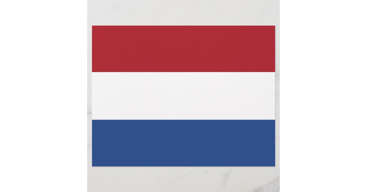 Letterhead with Flag of Netherlands | Zazzle
