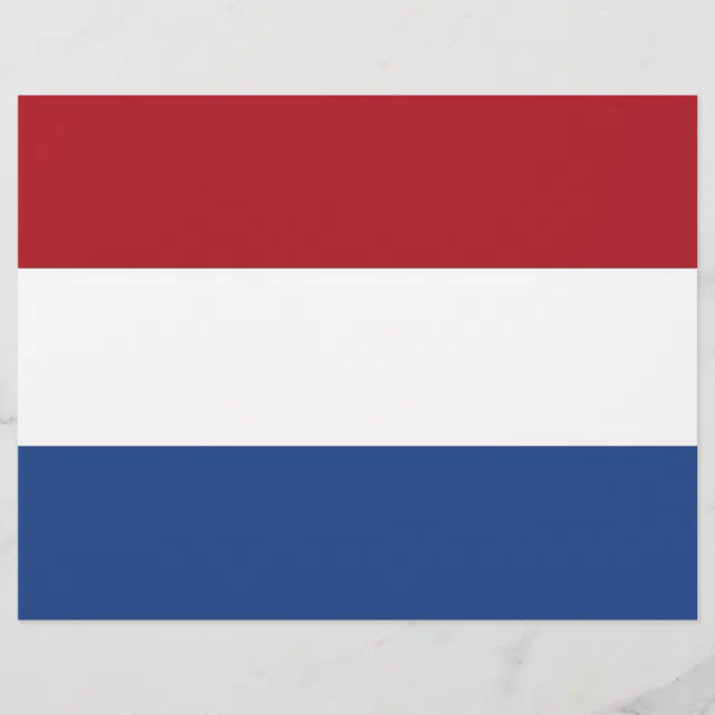 Letterhead with Flag of Netherlands | Zazzle