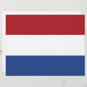 Letterhead with Flag of Netherlands | Zazzle