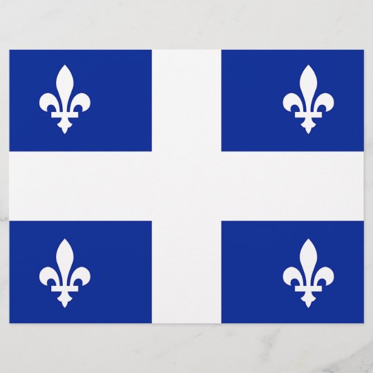 Letterhead with Flag of Quebec, Canada | Zazzle.com