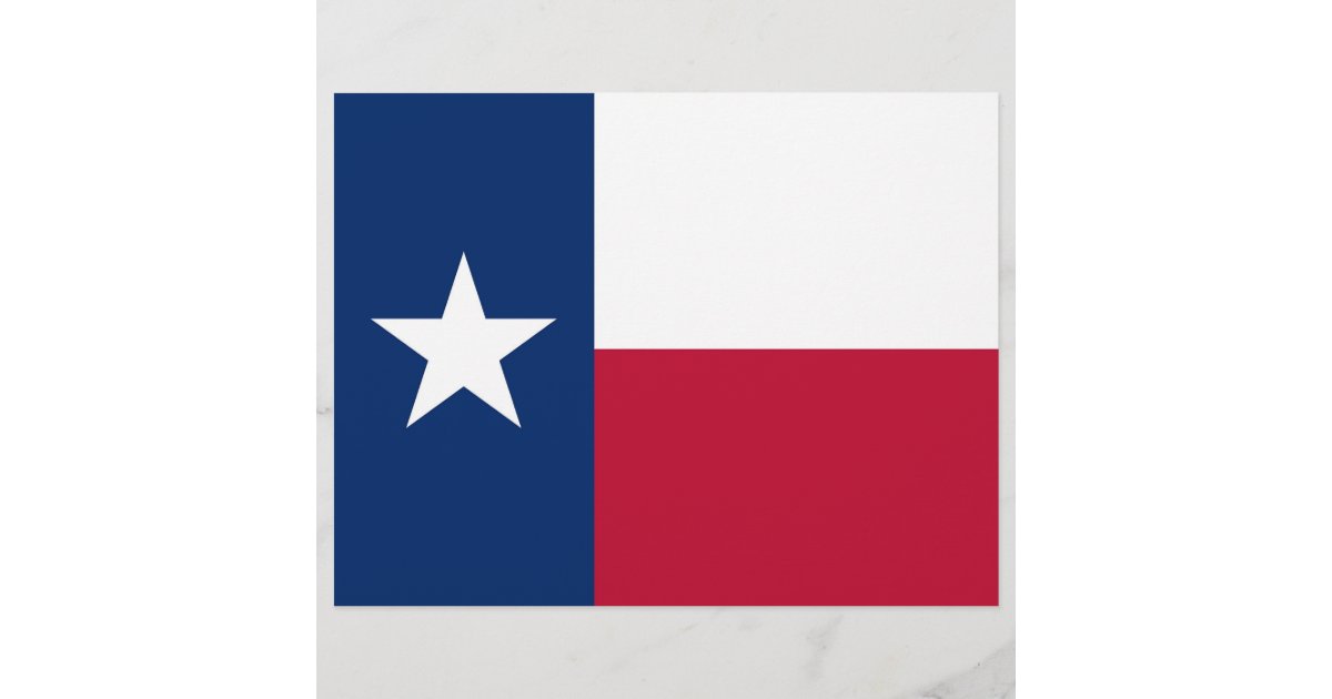 Letterhead with Flag of Texas, USA | Zazzle
